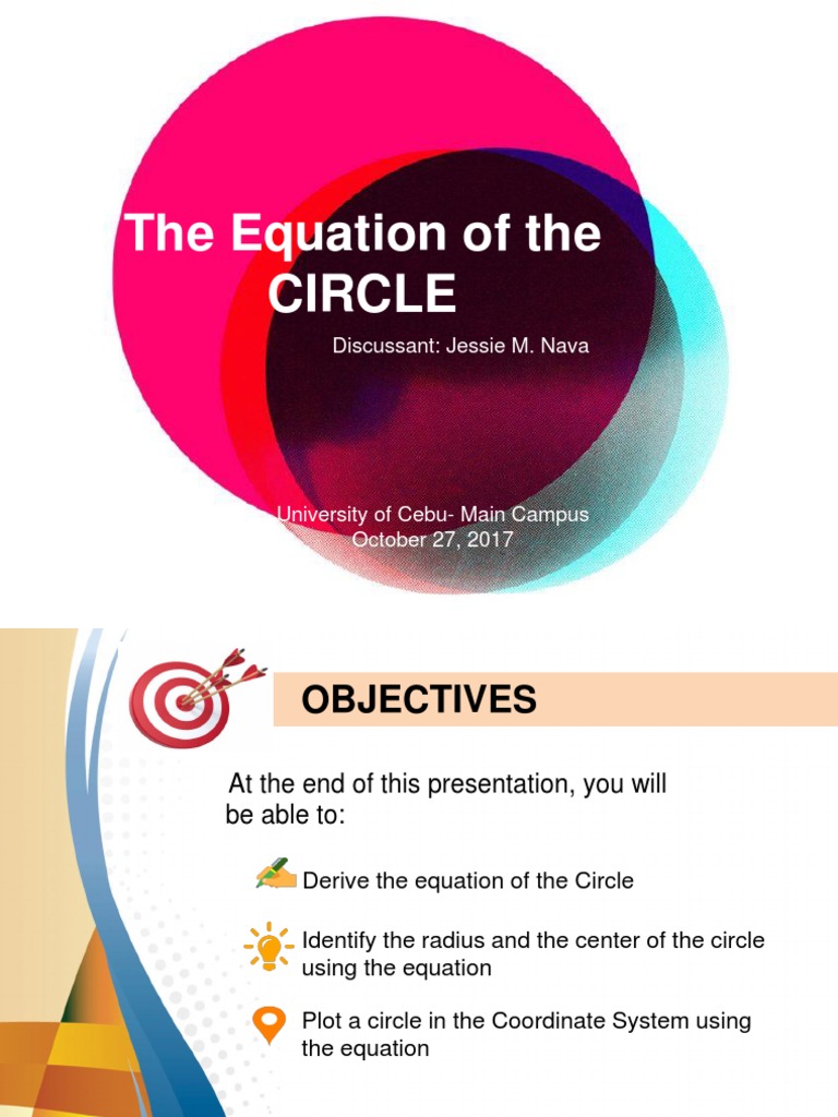 Deriving & Converting Circle Equations | PDF | Circle | Geometry