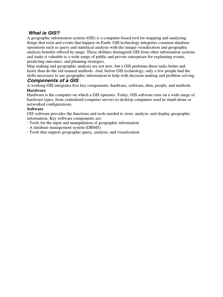 What Is GIS | PDF | Geographic Information System | Accuracy And Precision