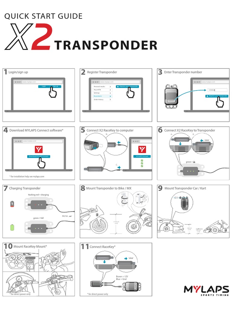 Quick Start Guide: MYLAPS Transponder | PDF | Computing | Software