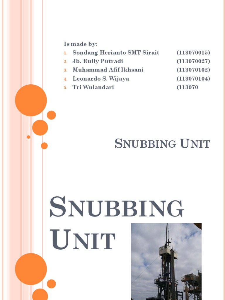 Snubbing Unit Overview | PDF