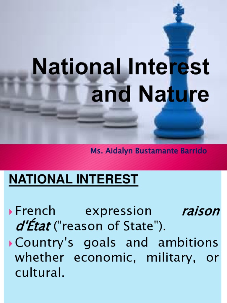 IPD 2-National Interest | PDF | National Interest | Nation
