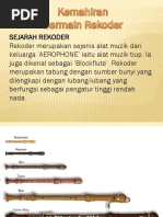 Asas Bermain Rekoder | PDF