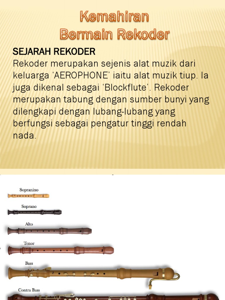 Kemahiran Rekorder | PDF