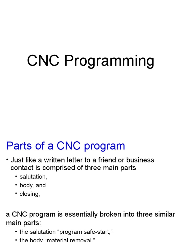 3 Cnc Programming Pdf Numerical Control Machines
