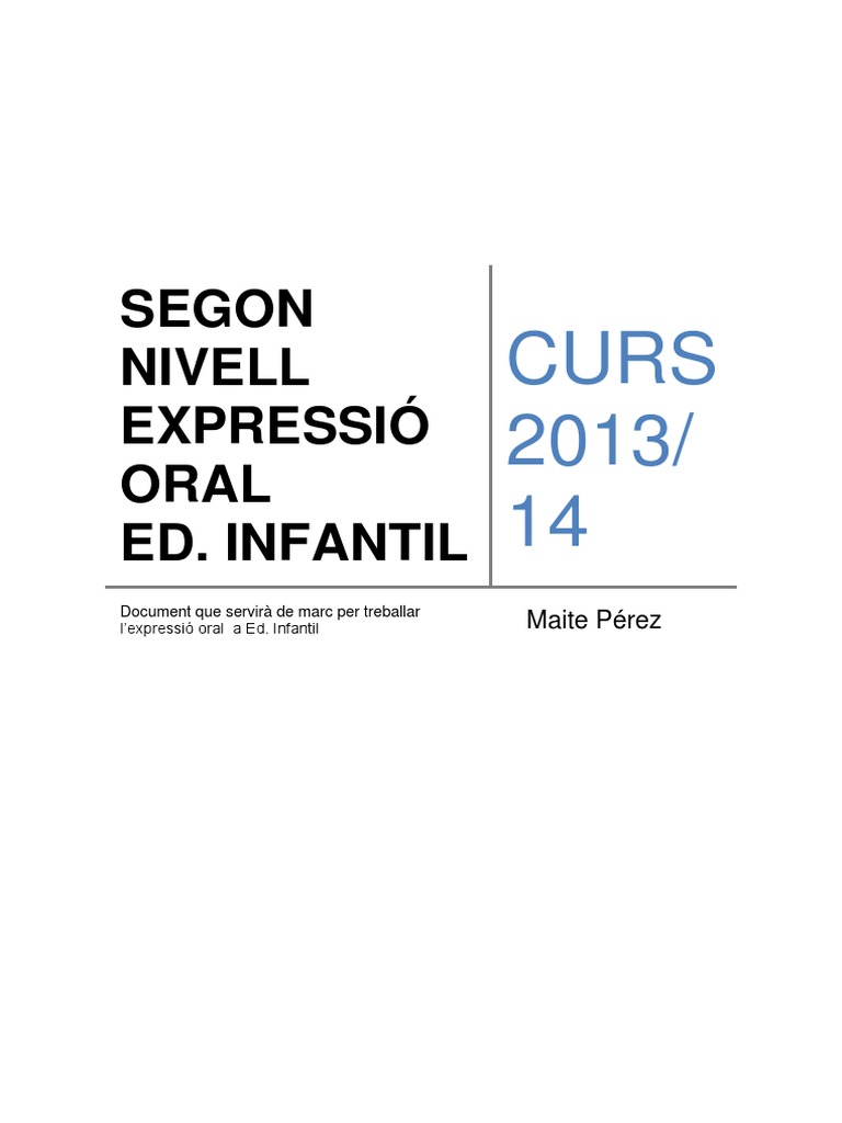 Expressio Oral | PDF