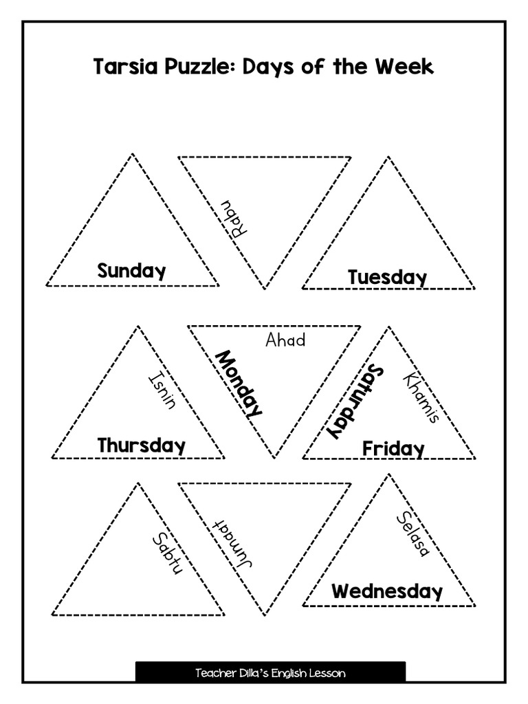 Tarsia Puzzle PDF | PDF