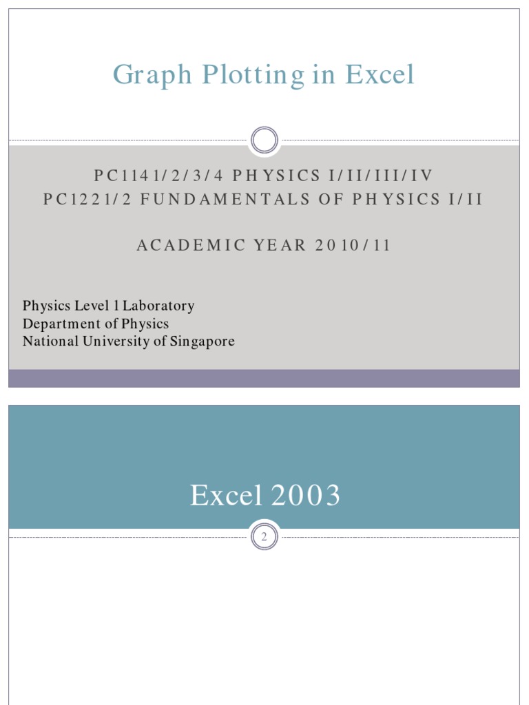 Graph Plotting in Excel | PDF