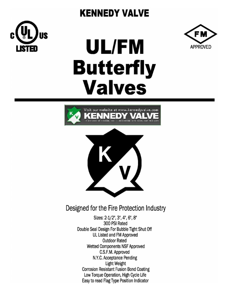 Ulfm Butterfly Valve | PDF | Pipe (Fluid Conveyance) | Valve