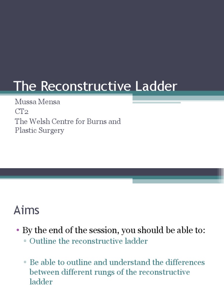 The Reconstructive Ladder | PDF | Wound | Medical Specialties