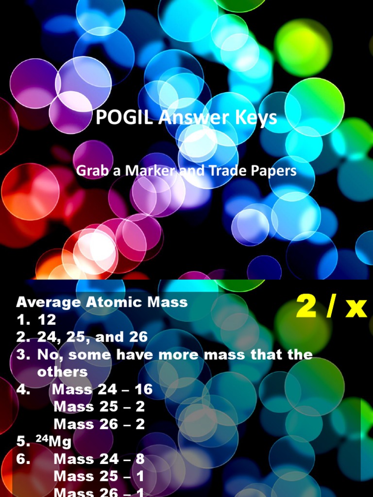 POGIL Answer Keys | PDF | Electron | Energy Level