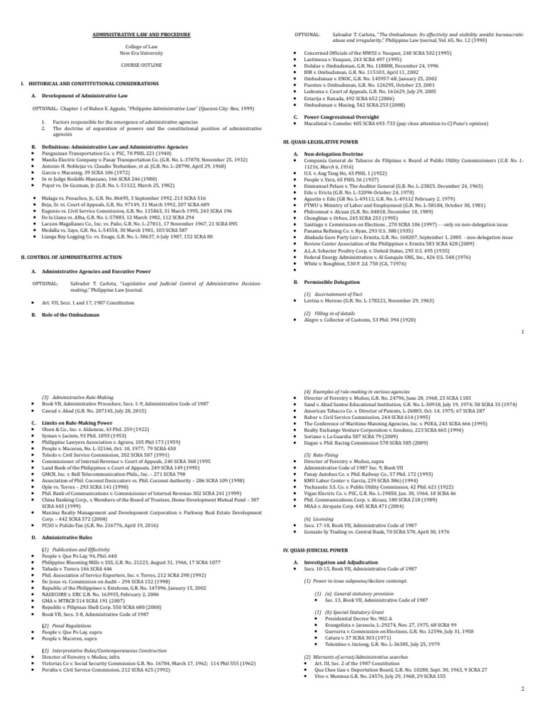 Aliling Outline NEW Admi 2018 | PDF