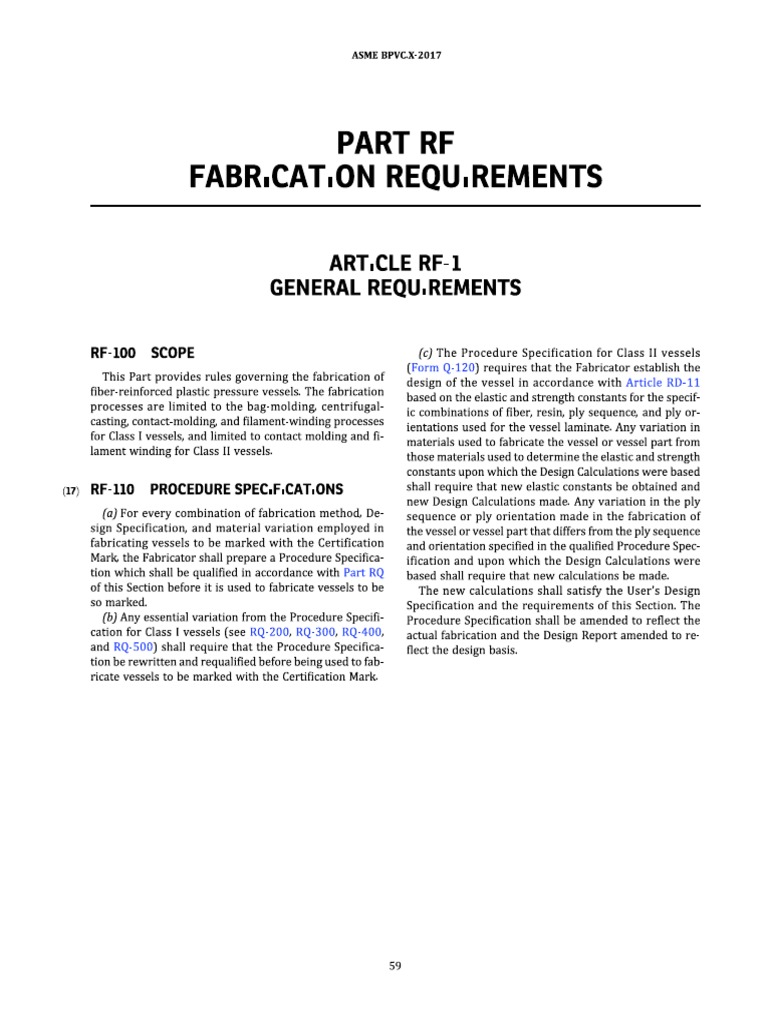 Asme Sec X | PDF | Industries | Building Engineering