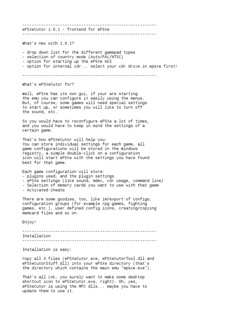ePSXe Cutor | PDF | Command Line Interface | Icon (Computing)