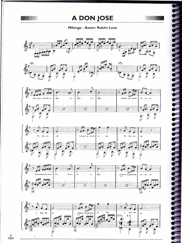 1-A DON JOS+ë -Ruben Lena.pdf | PDF | Música uruguaya | Musica Sudamericana