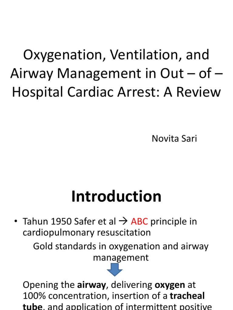 Oxygenation, Ventilation, and Airway Management in | PDF