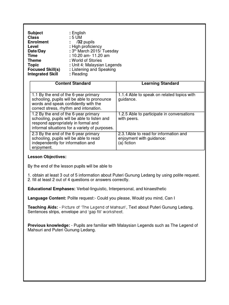 Lesson-Plan-Year-5-Listening-n-speaking-Malaysian-Legends.docx ...