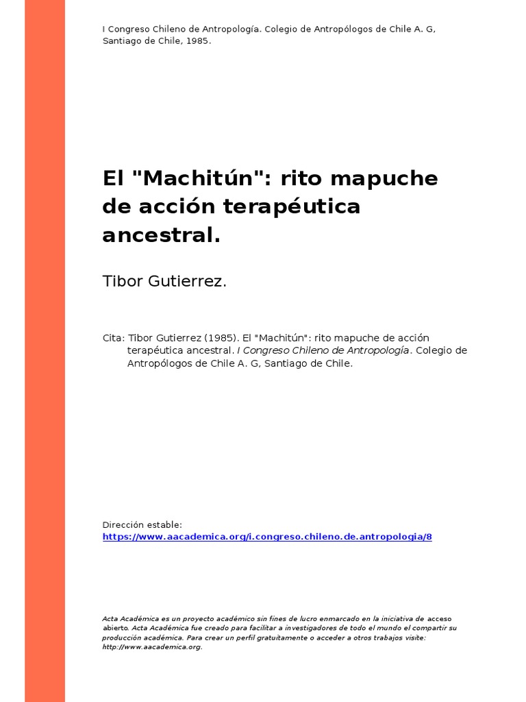 Machitún: Ritual Mapuche Terapéutico | PDF | Chamanismo | Rituales
