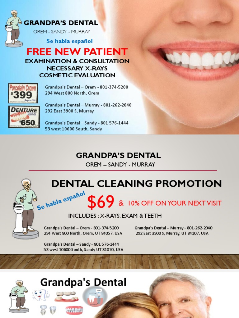 Free New Patient: Grandpa'S Dental | PDF