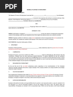 Contract of Employment Sample Philippines | PDF | Overtime | Employment