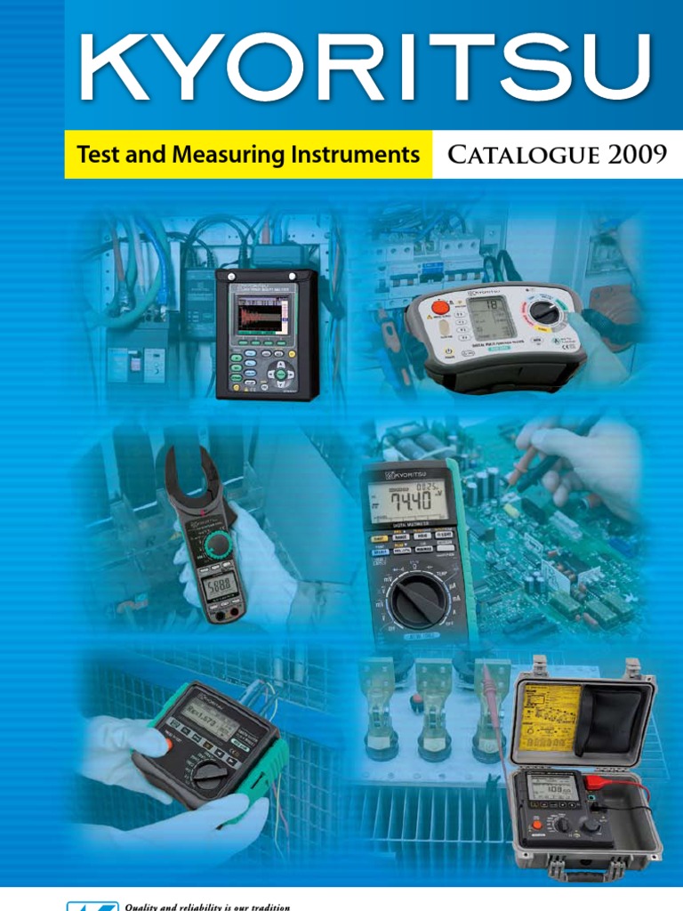 Kyoritsu 2009 Full Line Test Equipment Catalogue | PDF | Alternating ...