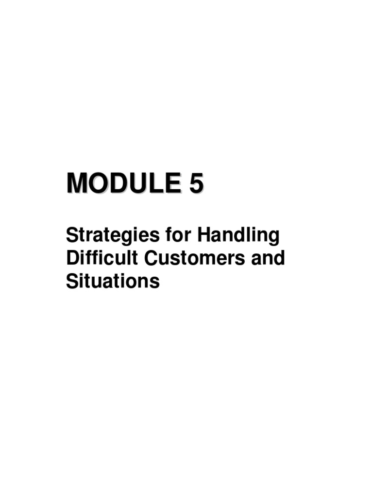 Handling Difficult Customers & Situation | PDF | Anger | Empathy