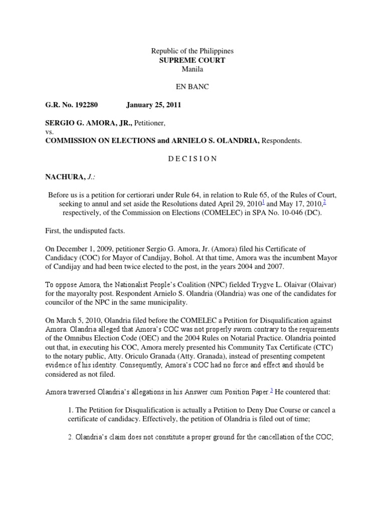 Trygve Olaivar vs. Sergio Amora Case | PDF | Affidavit | Notary Public