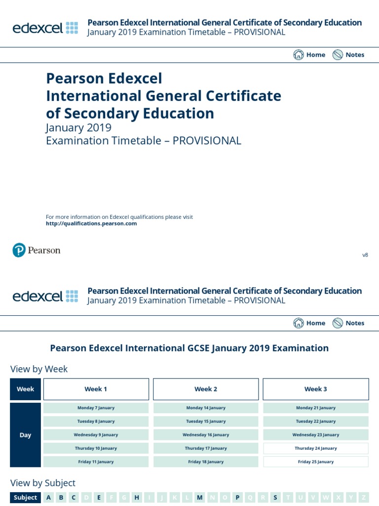 IGCSE 1901 Timetable Provisional | PDF | Student Assessment And ...