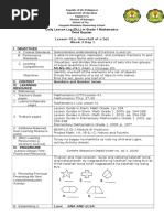 Detailed Lesson Plan Math 1 3rd Quarter | PDF | Learning | Teachers