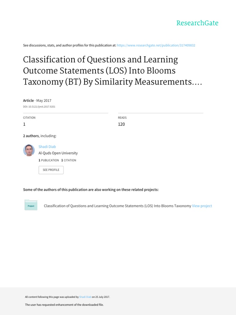 Learning Outcome and Blooms Taxonomy | PDF | Cognitive Science ... Learning Outcome and Blooms Taxonomy | PDF | Cognitive Science ...