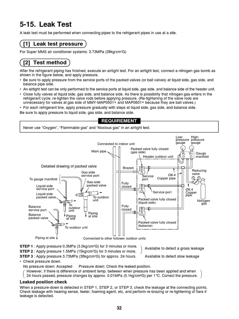 Copper Pipe Leak Test and Vacuum | PDF | Leak | Pump