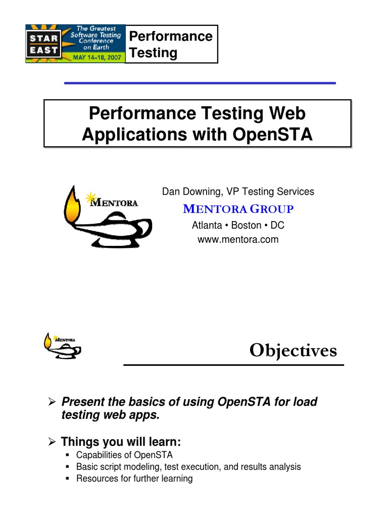 Performance Testing Web Applications With Opensta | PDF | Scripting ...