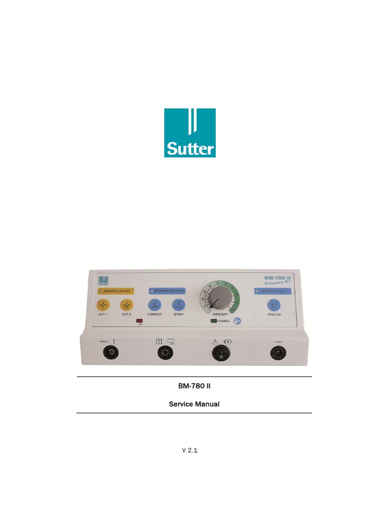 Sutter BM-780 ESU - Service Manual | PDF | Mains Electricity ...