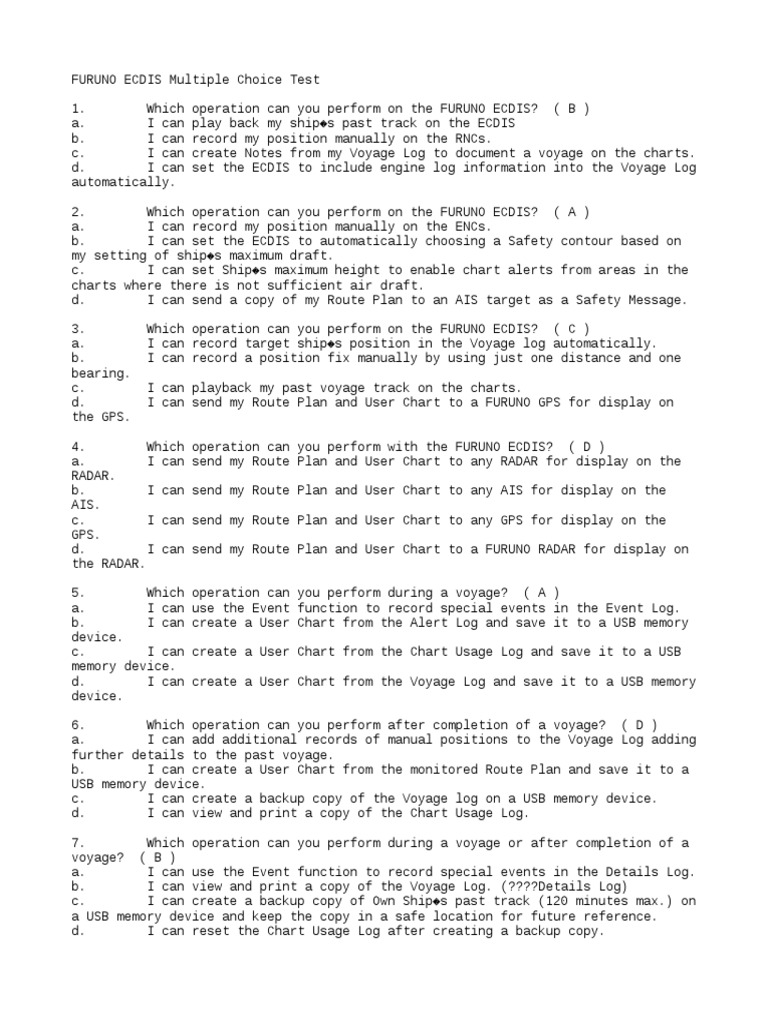 Understanding Manual Updates and Chart Alert Settings on the FURUNO ...