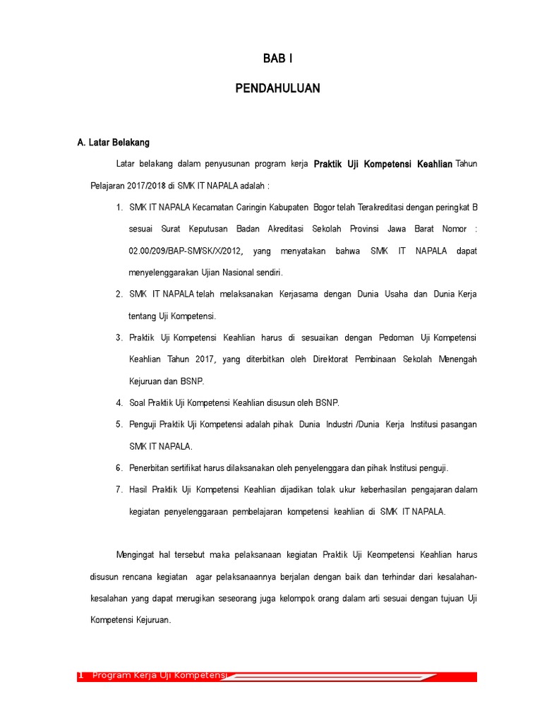 Prog Kerja Ujikom Finish 1 | PDF | Bisnis | Pengelolaan Keuangan & Uang