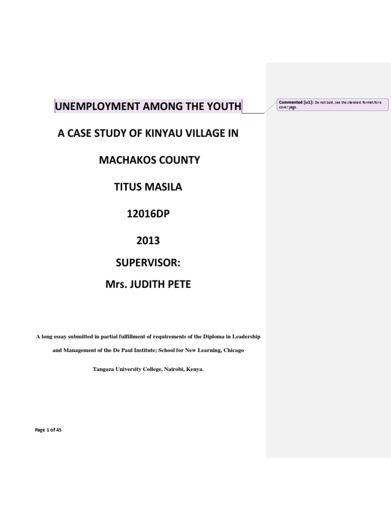 Youth Unemployment | PDF | Unemployment | Social Science