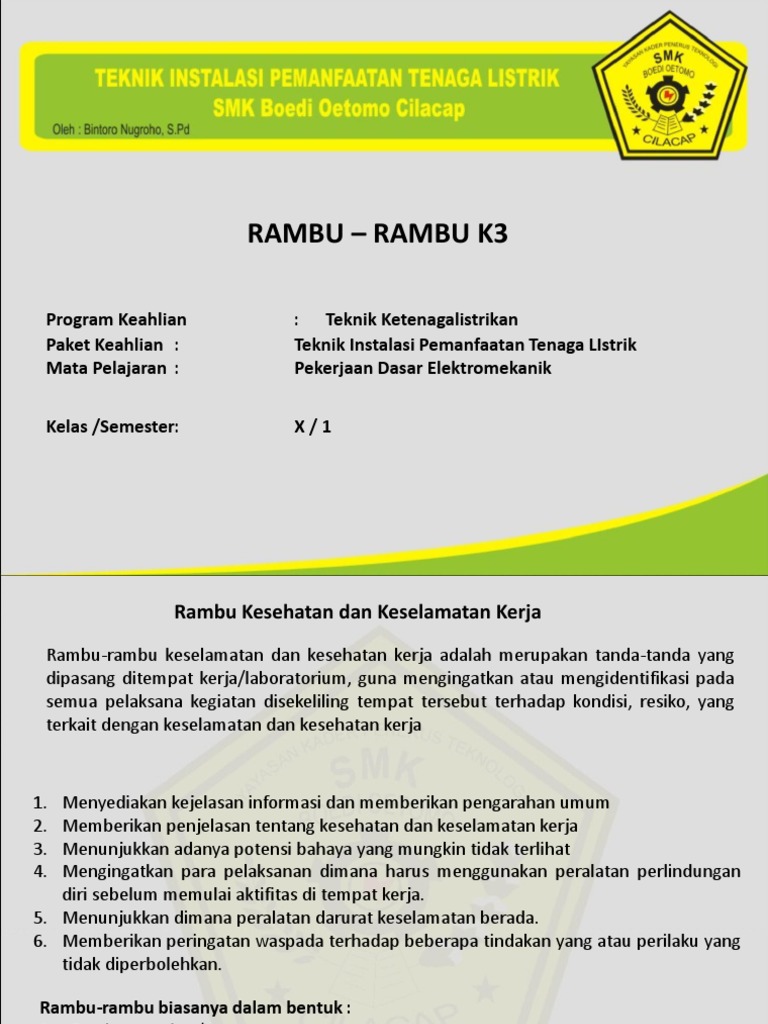 Rambu2 K3 | PDF