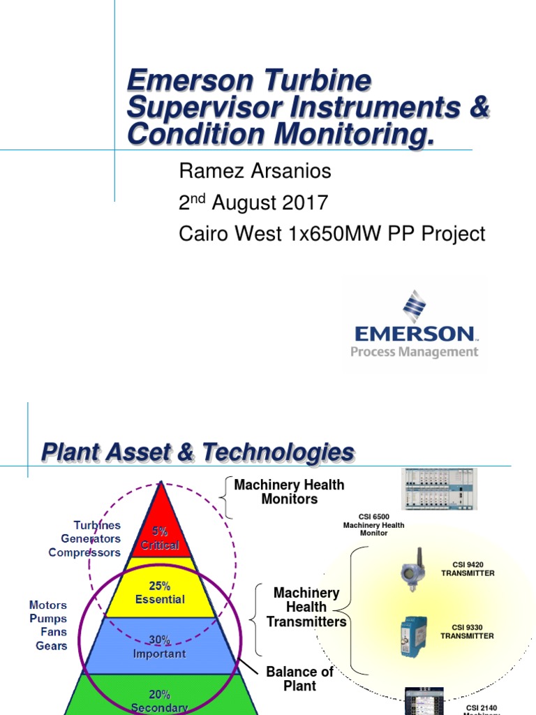Emerson Turbine Supervisor Instruments & Condition Monitoring | PDF