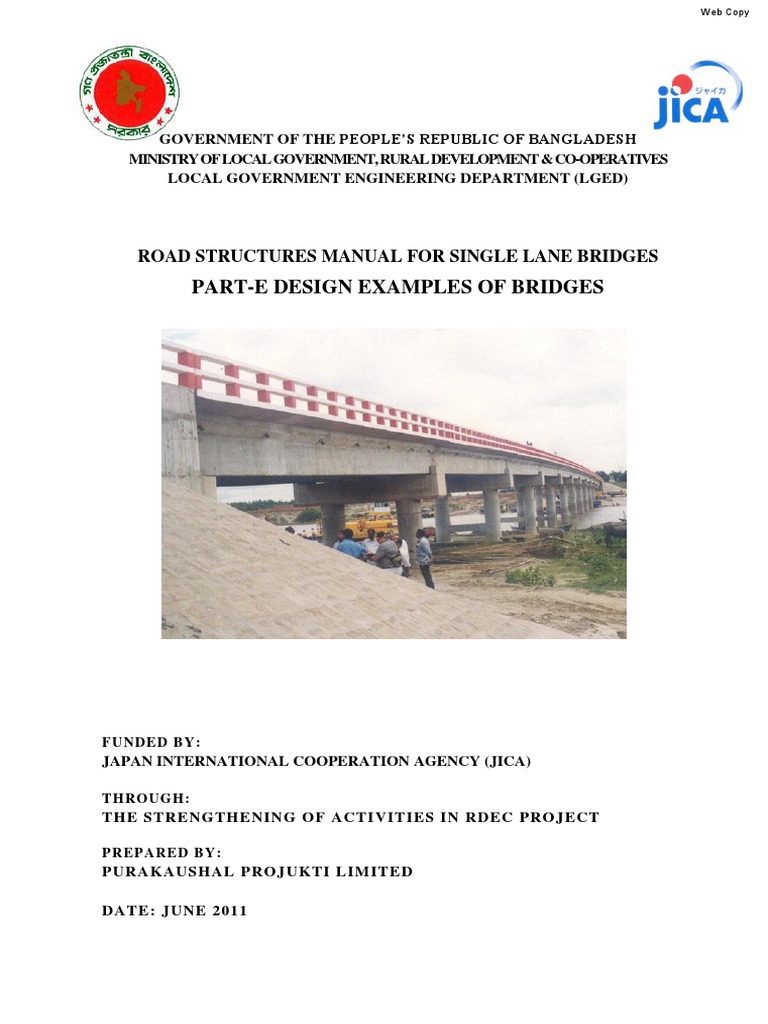 Part-E Design Examples of Bridges: Road Structures Manual For Single ...