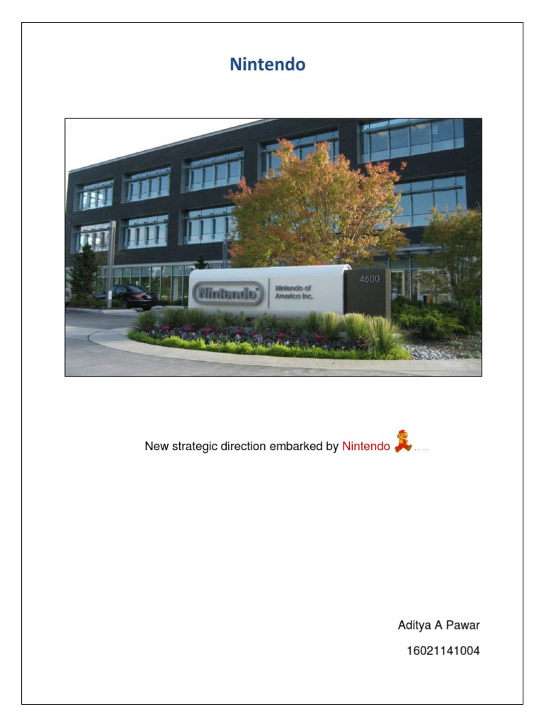 How Nintendo Changed Its Industry Since Its Inception | PDF