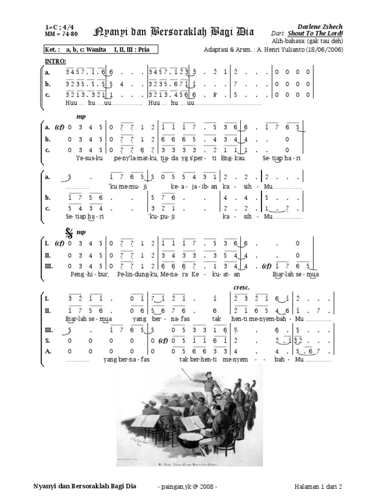 Nyanyi Dan Bersoraklah Bagi Dia Shout To The Lord PDF | PDF