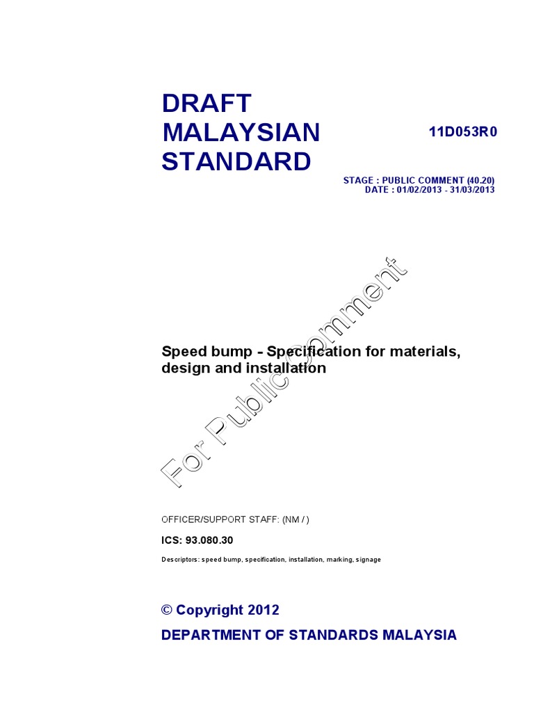 Speed Bump Design | PDF | Land Transport | Road Transport