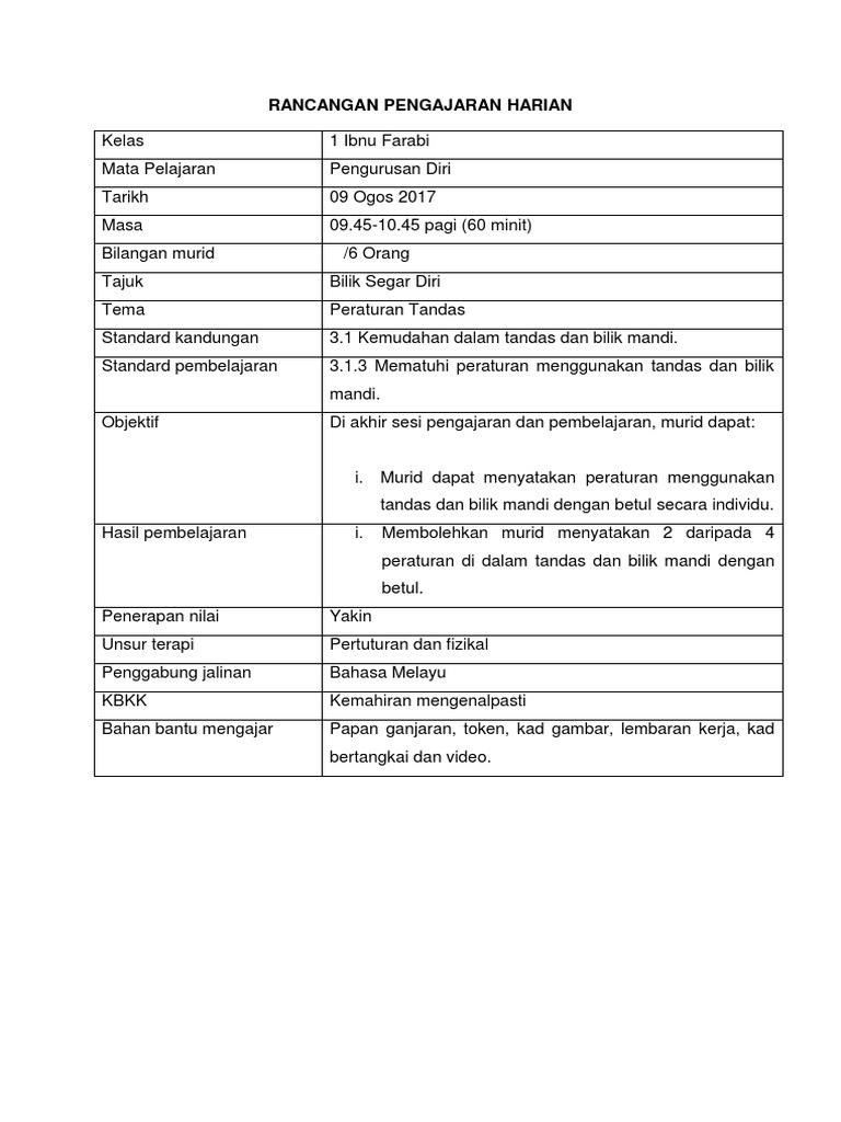 RPH PD (2) Minggu 6 | PDF