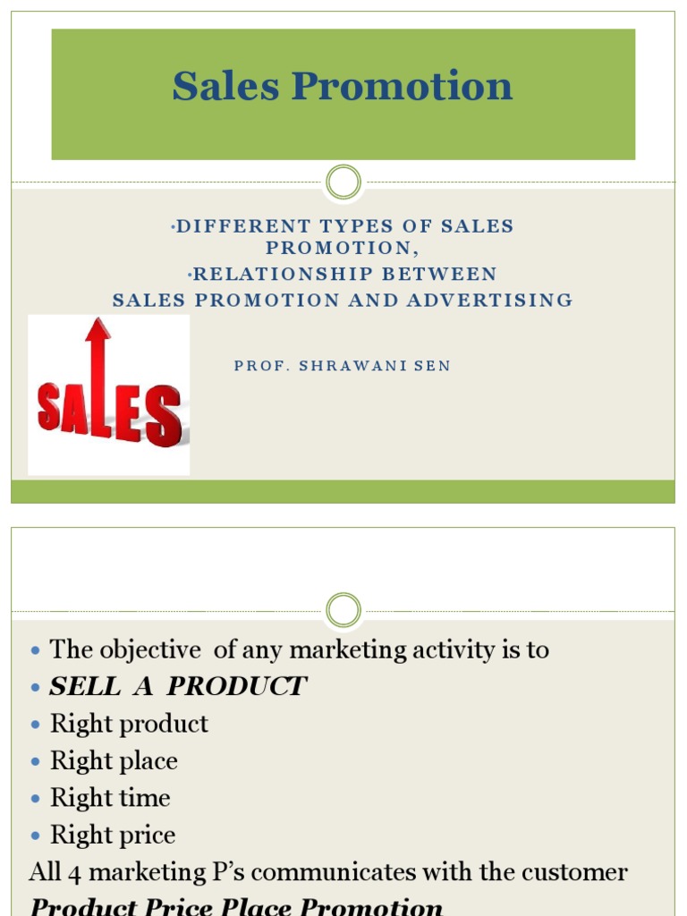 Sales Promotion: Different Types of Sales Promotion, Relationship ...