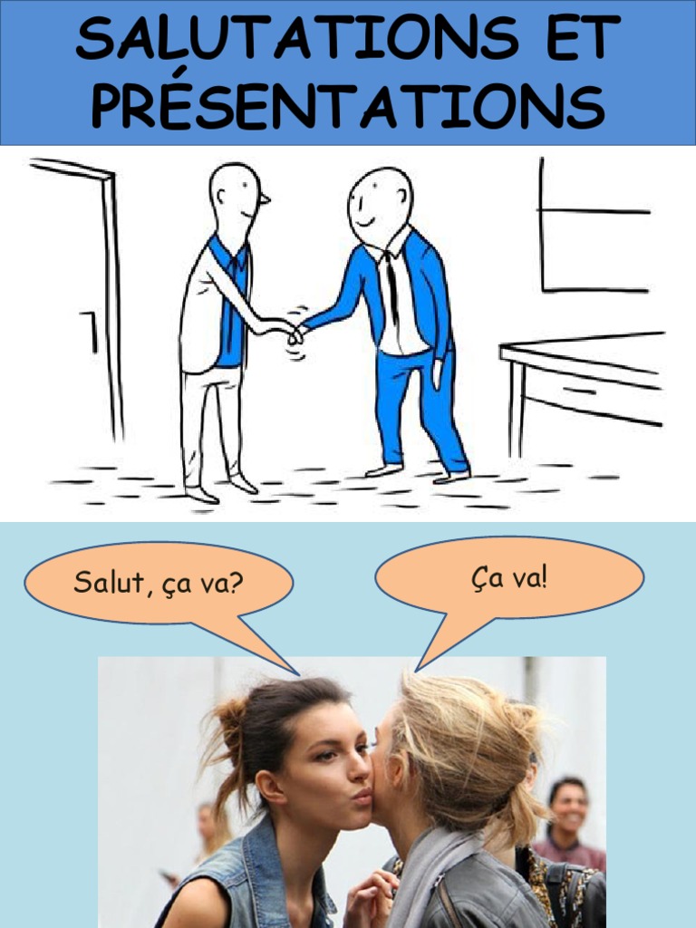 Salutations Et Presentations Comprehension Orale Enseignement Communicatif Des 72966 | PDF ...