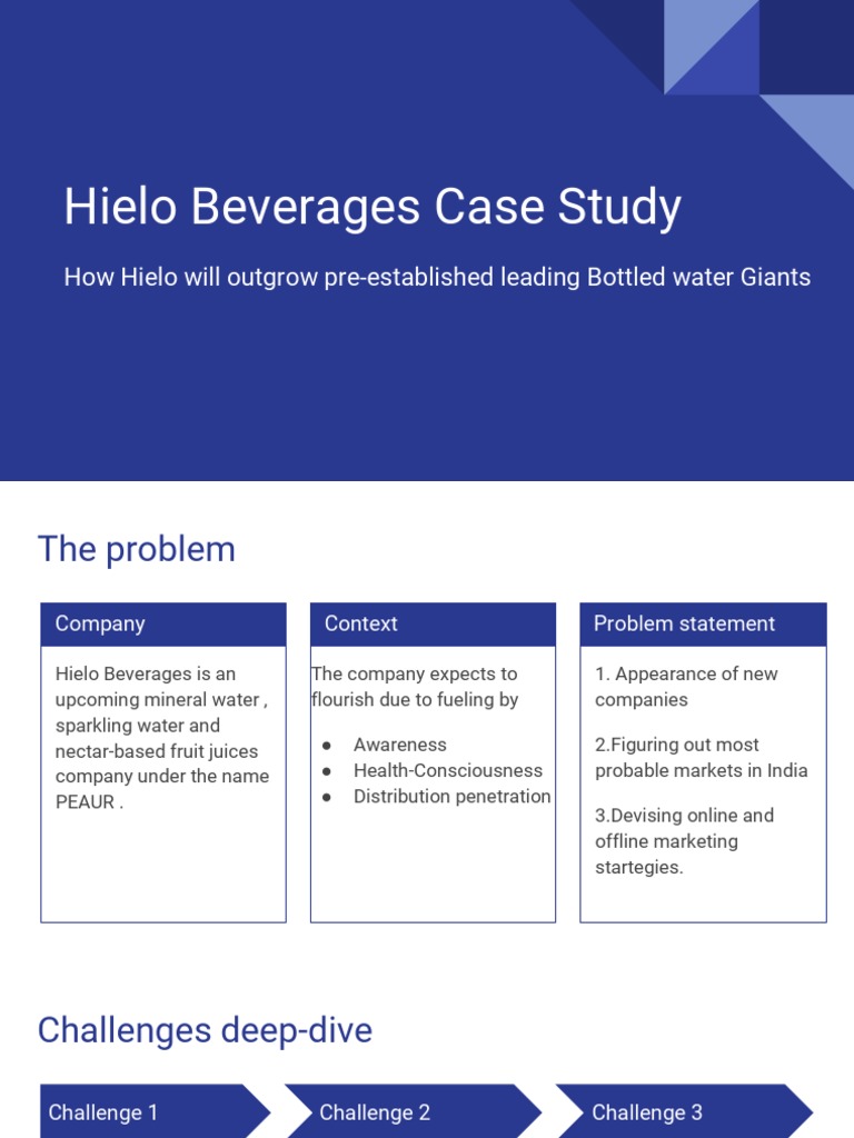 Case Study Sachin 16118068 | PDF | Bottled Water | Market Segmentation