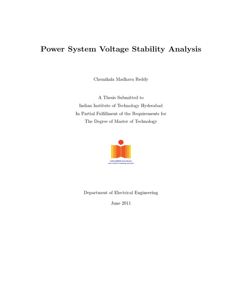 Power System Voltage Stability Analysis | PDF | Ac Power | Stability Theory