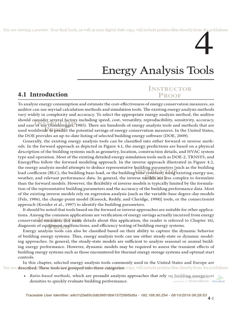 4 - Energy Analysis Tools PDF | PDF | Fraction (Mathematics) | Hvac