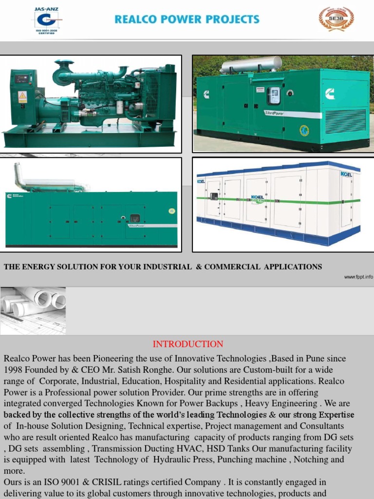 Acoustic Insulation DG Generator Canopy HSD Tank | PDF | Diesel Engine ...
