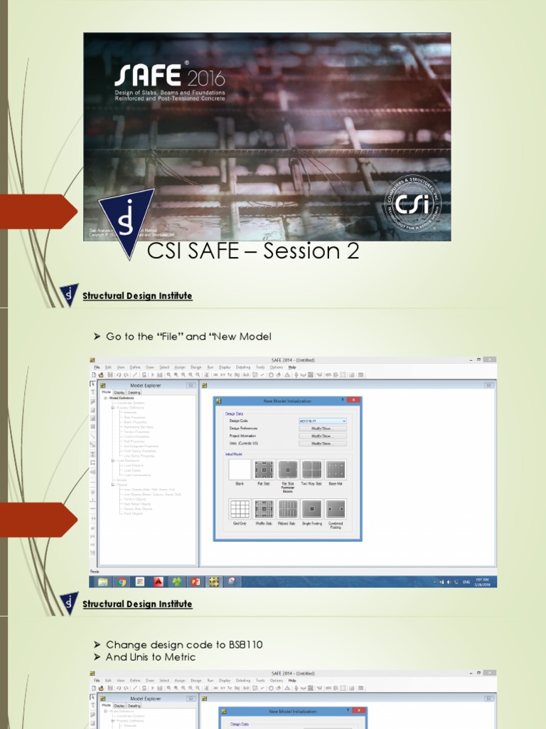 CSI SAFE - Session 2: Structural Design Institute | PDF | Structural ...