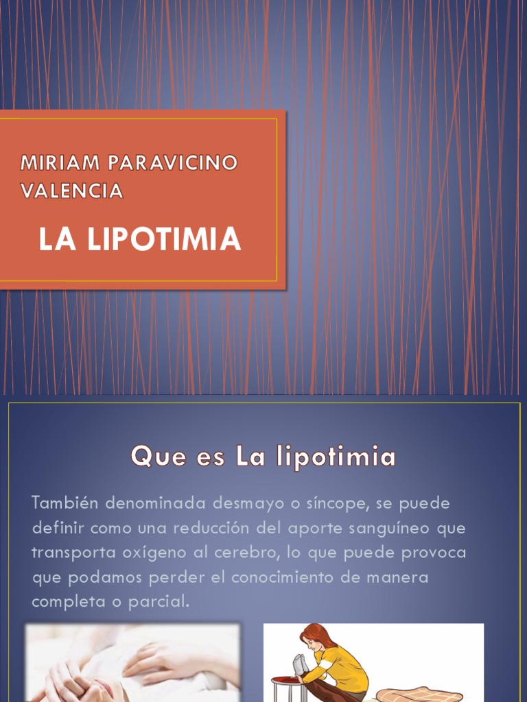 Lipotimia | PDF